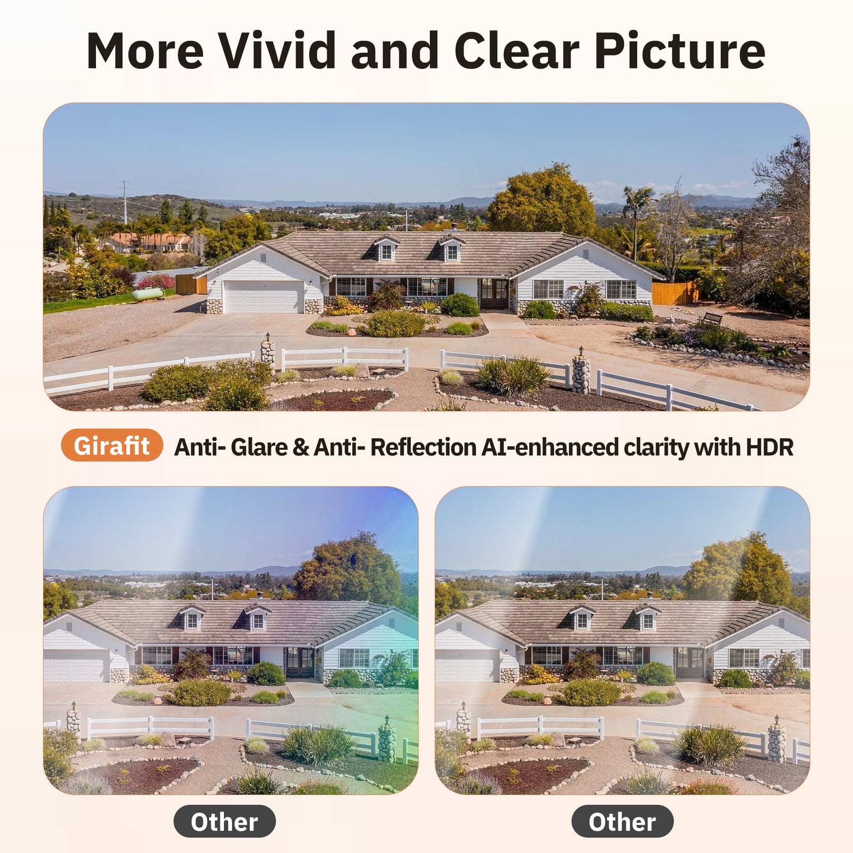 Girafit 5MP 3K Window Camera,2.4GHz & 5GHz Wi-Fi Indoor Security Camer